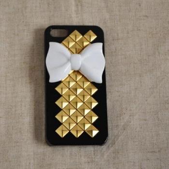 Gold Pyramid Stud Mint Green Hard Case Cover For Apple Iphone5 Case on ...
